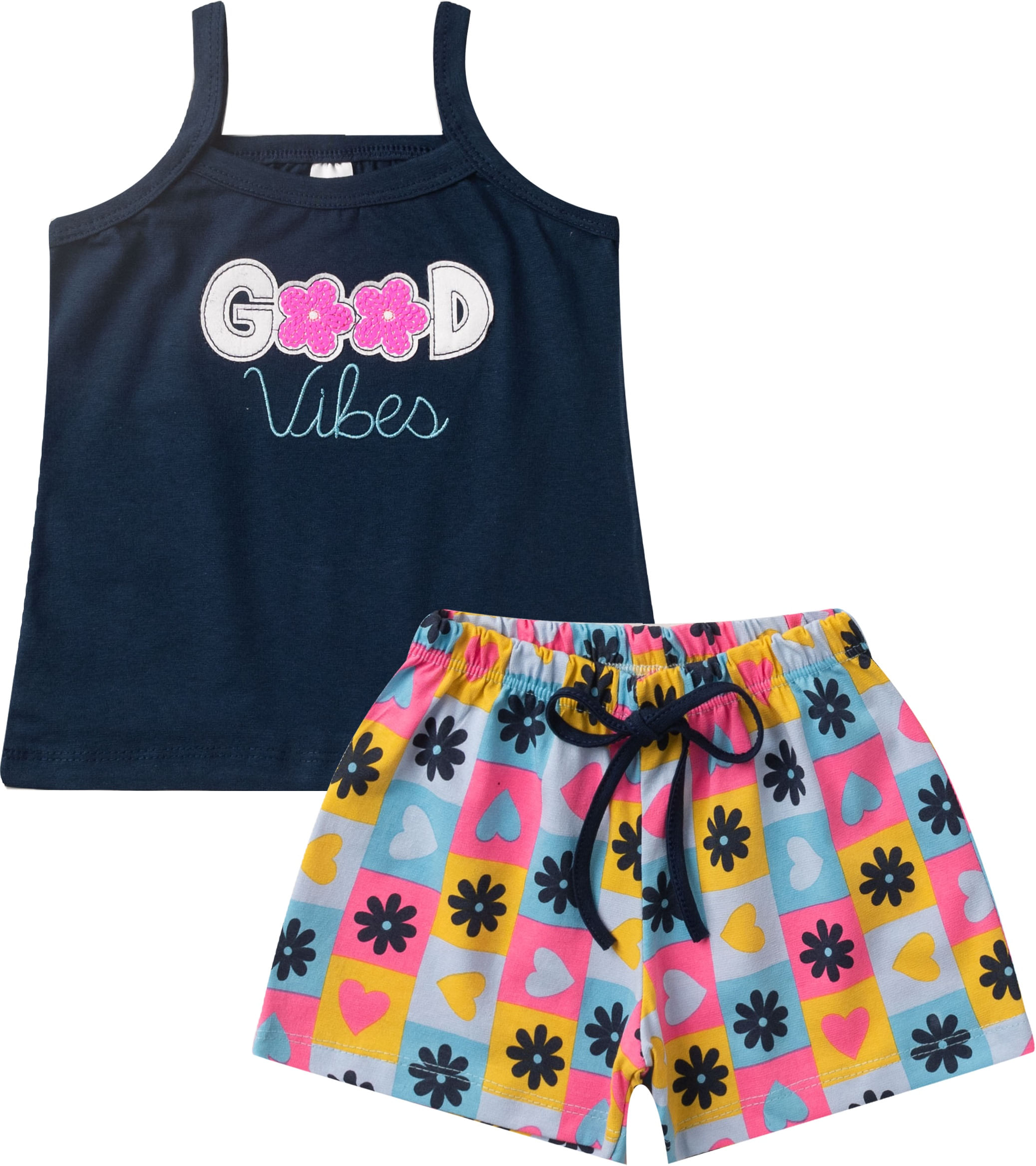 Kit 6 Conjuntos Infantil Menina Verão - Peça Brás